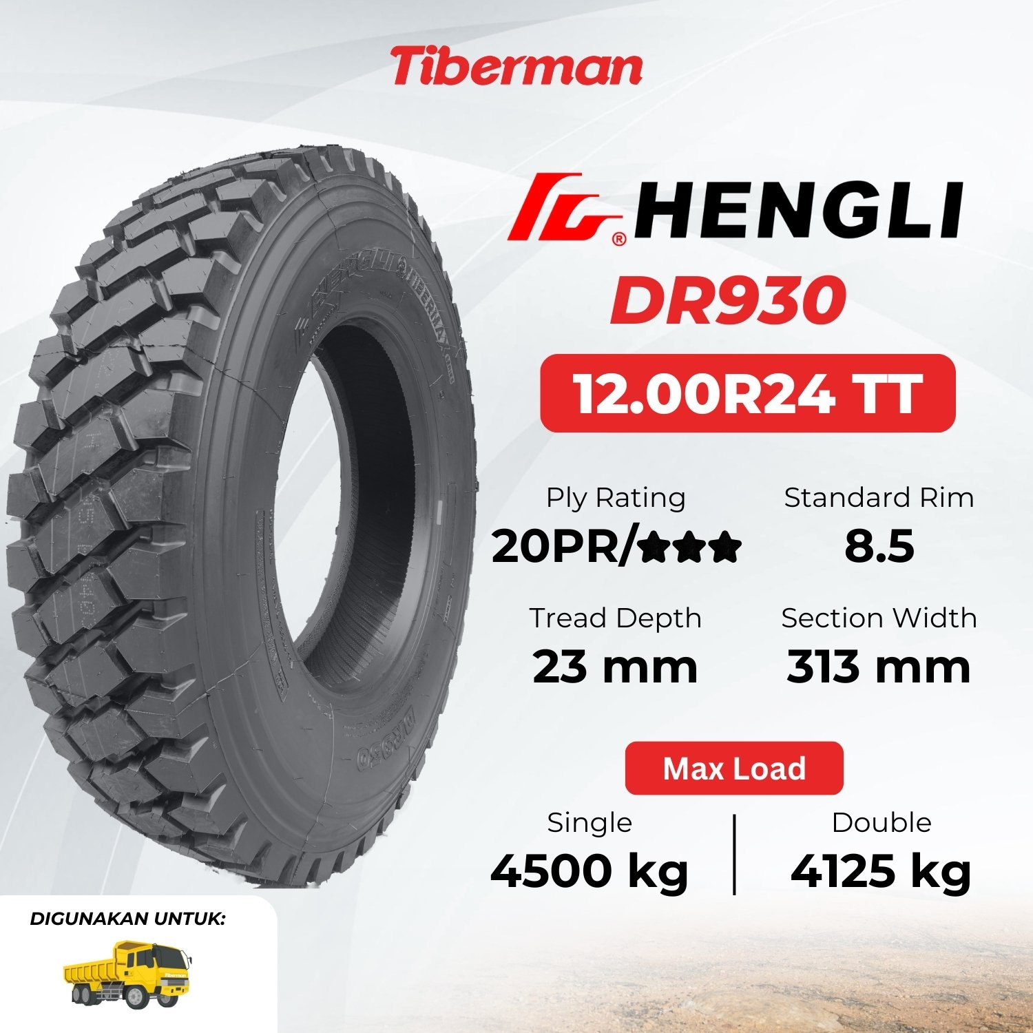 Jual Ban Dump Truck 1200R24 / 12.00-24 (325/95R24) Terlengkap